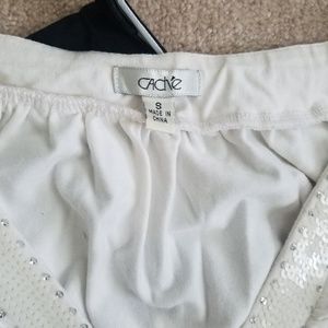 Cache | Tops | Cache White Sequin Sleeveless Top | Poshmark